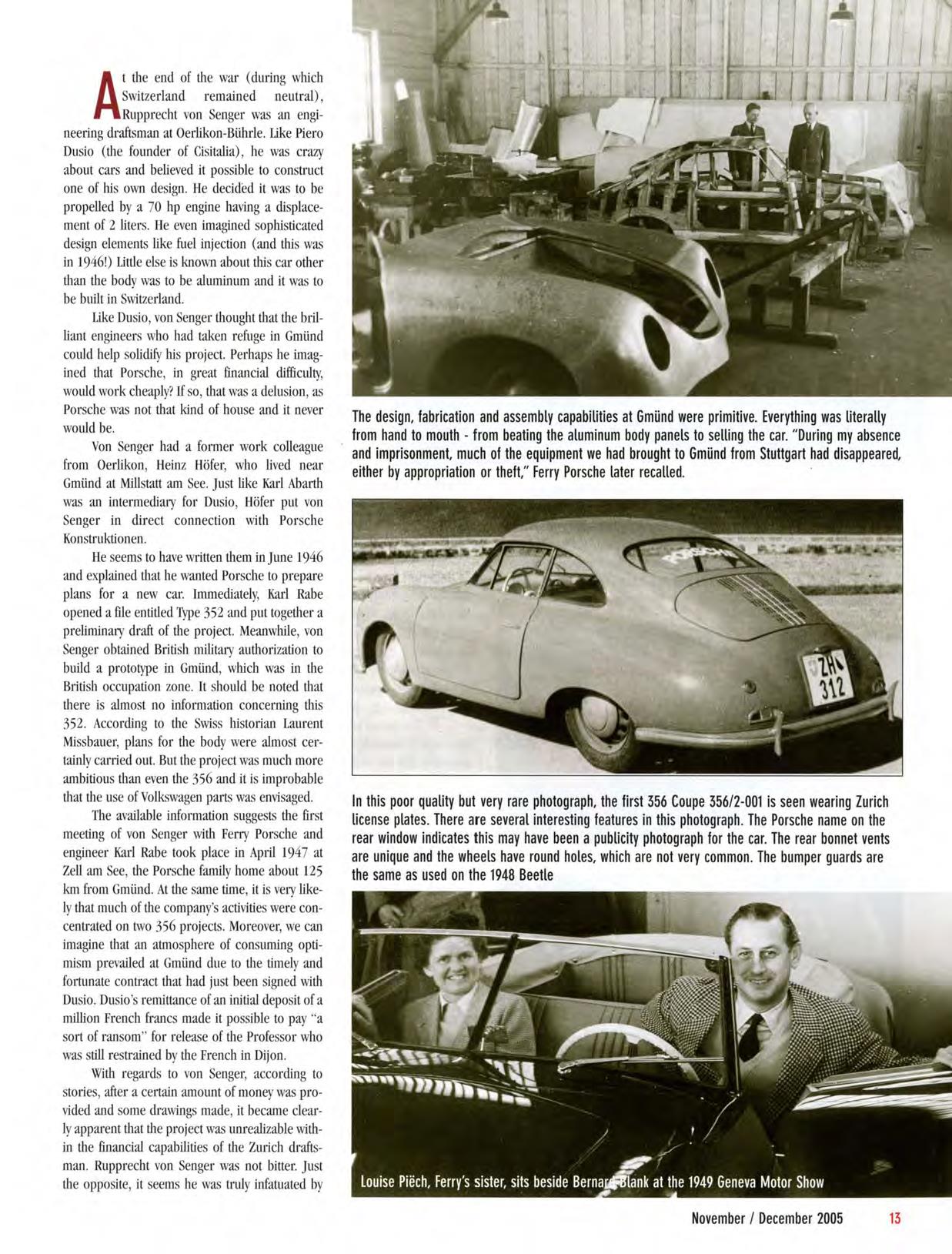 Porsche-356 manufactured in Gmund (356 registry mag.) | Porsche cars ...